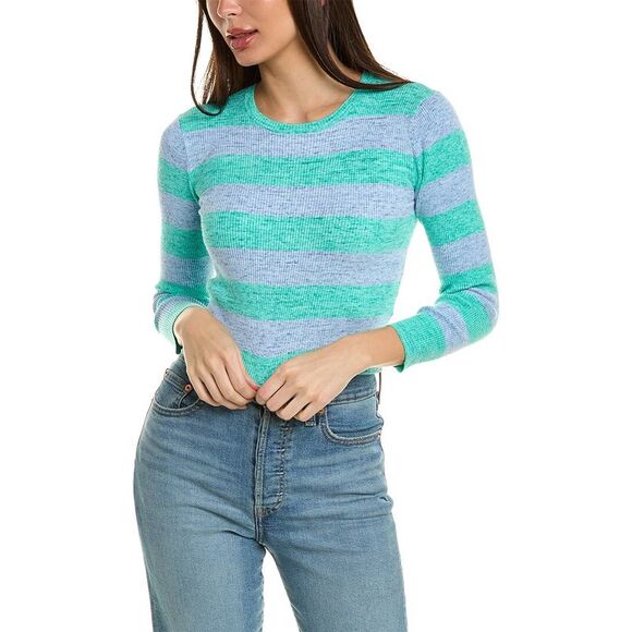 WISPR | Sweaters | Wispr Stripe Up Rib Crewneck Sweater | Poshmark
